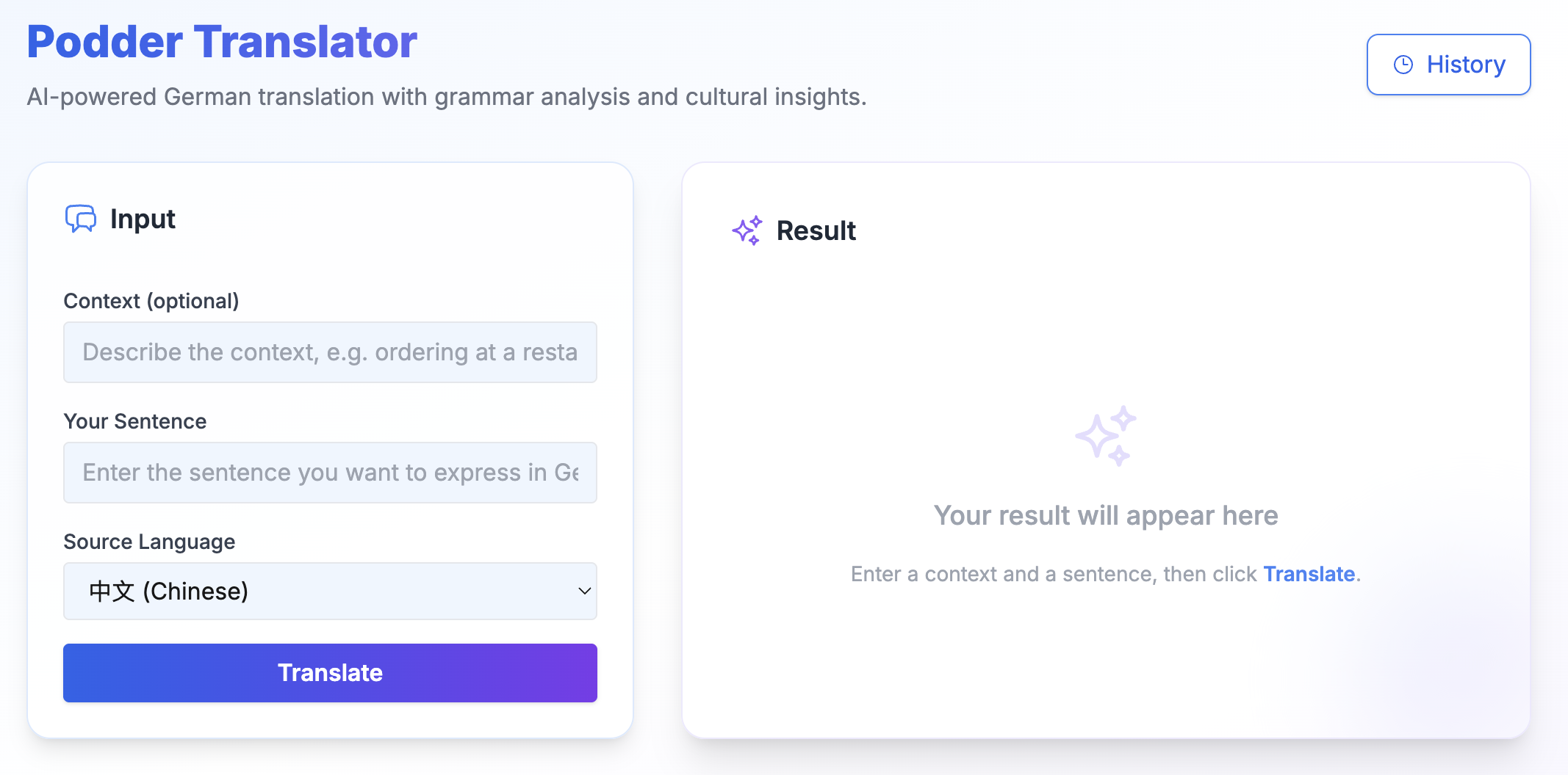 Podder Translator Screenshot